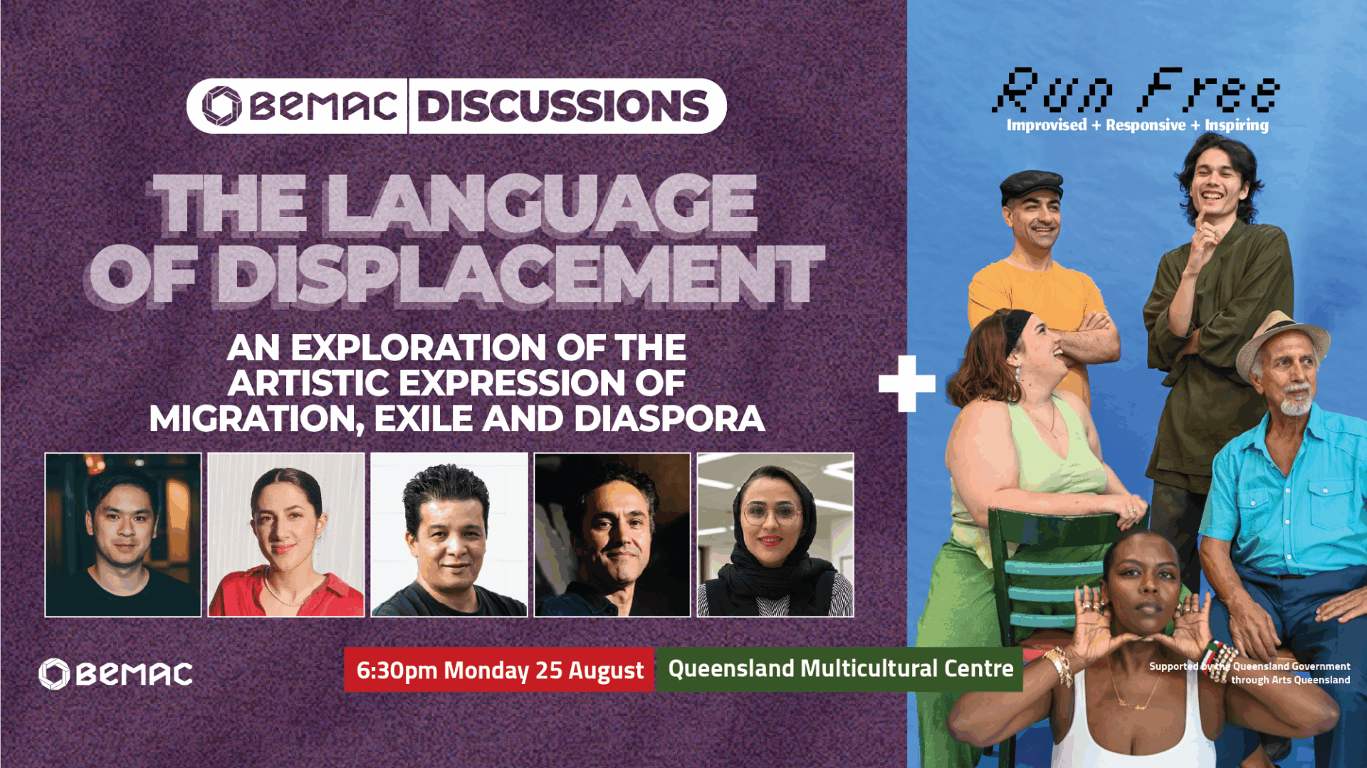 BEMAC Discussions: The Language of Displacement (Live and Streamed) - Bemac
